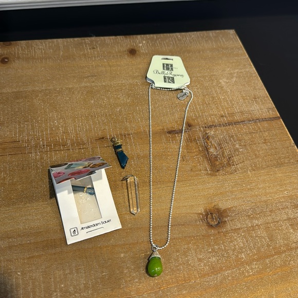 Jewelry | Gem Necklace And Gems Bundle | Poshmark